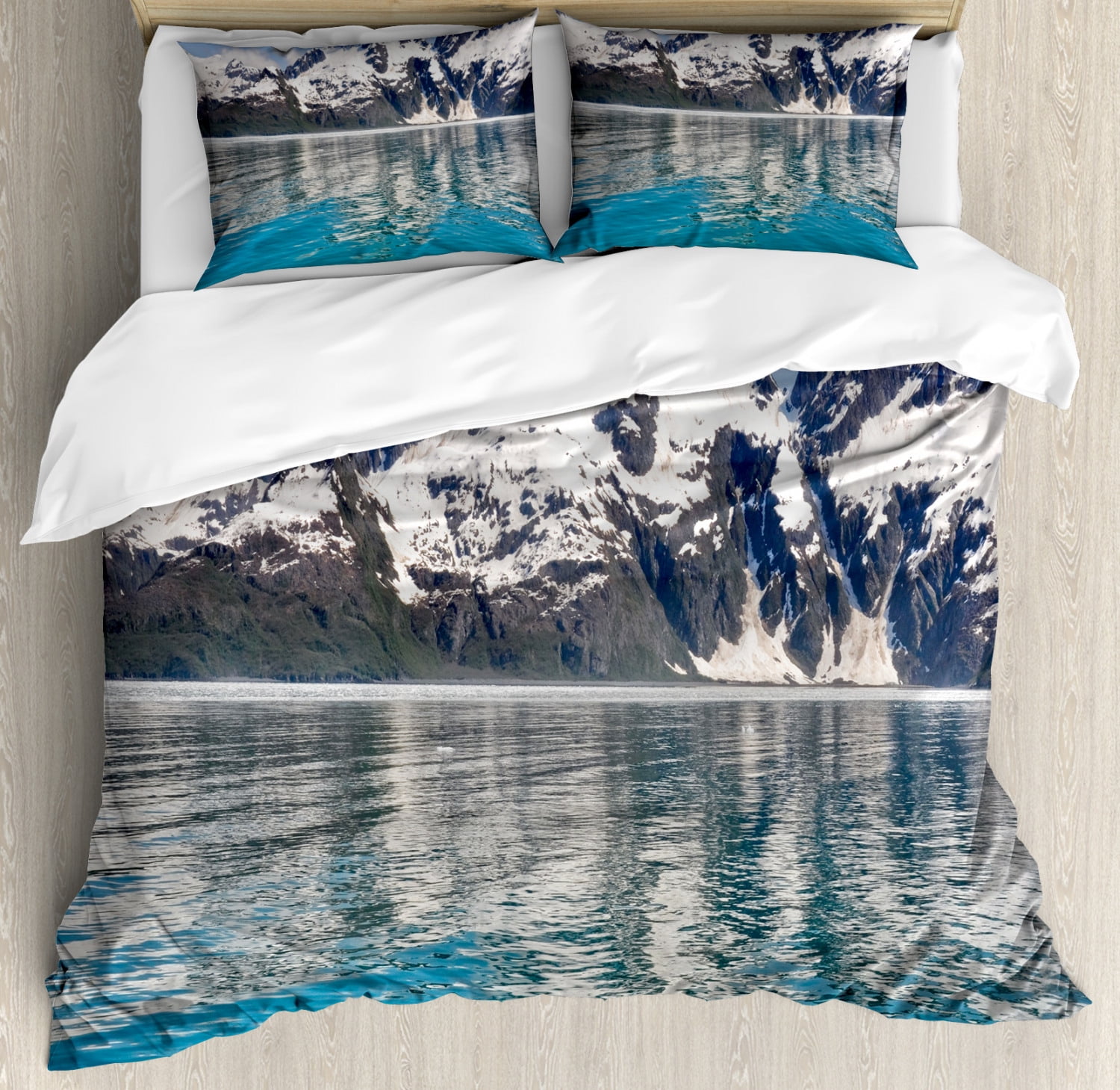 Alaska King Size Duvet Cover Set, Aialik Bay Kenai Fjords Arctic ...
