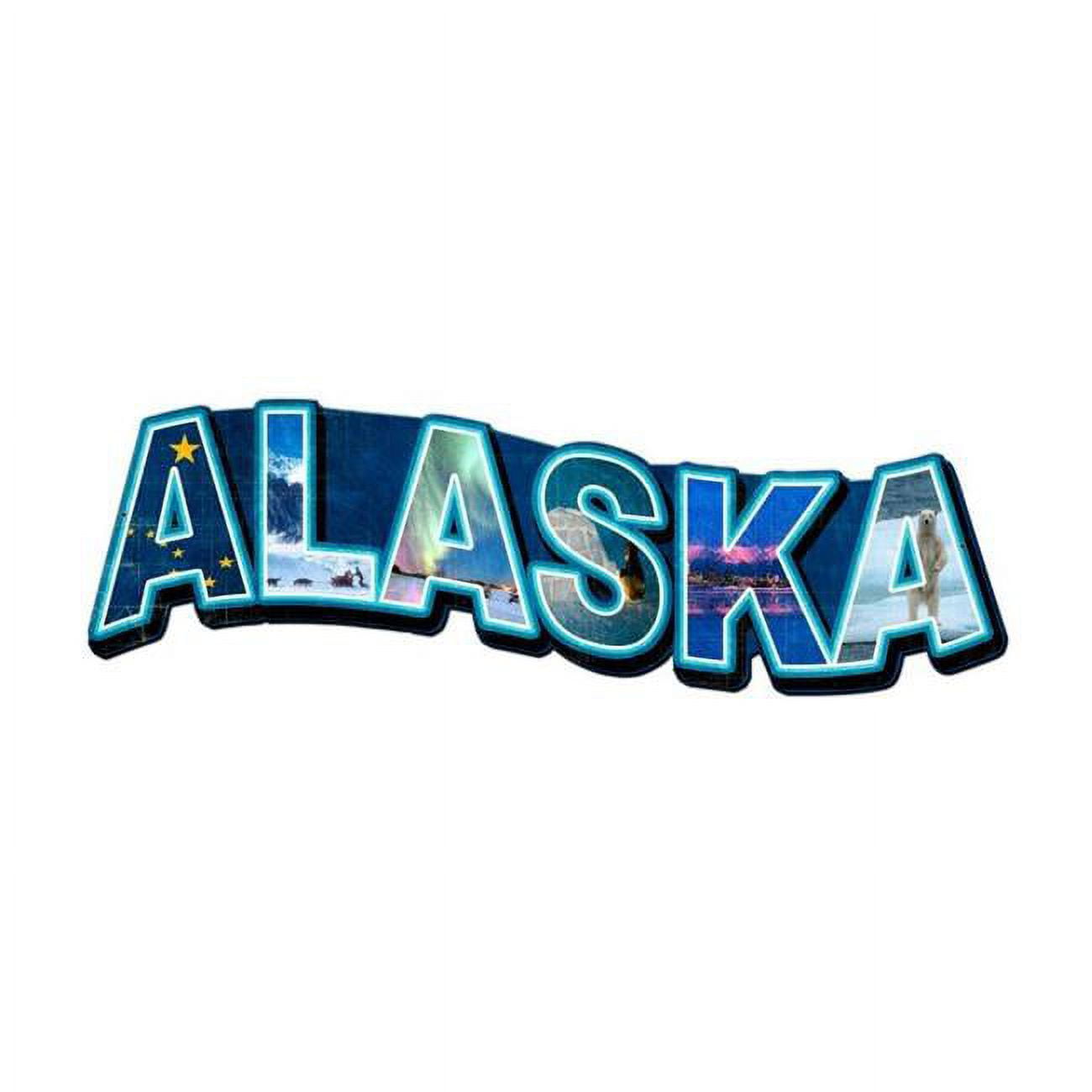 Alaska Landmarks Custom Metal Shape Sign - Walmart.com
