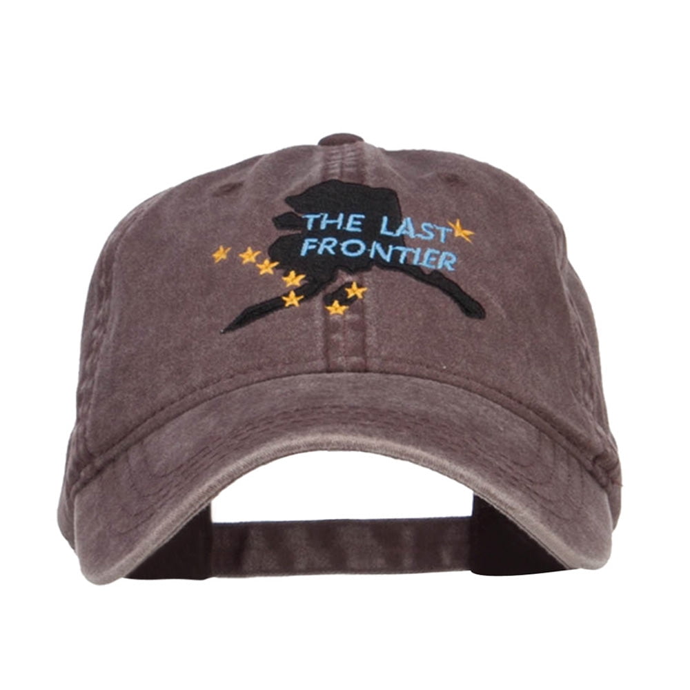 Alaska Last Frontier State Embroidered Cap - Brown OSFM - Walmart.com
