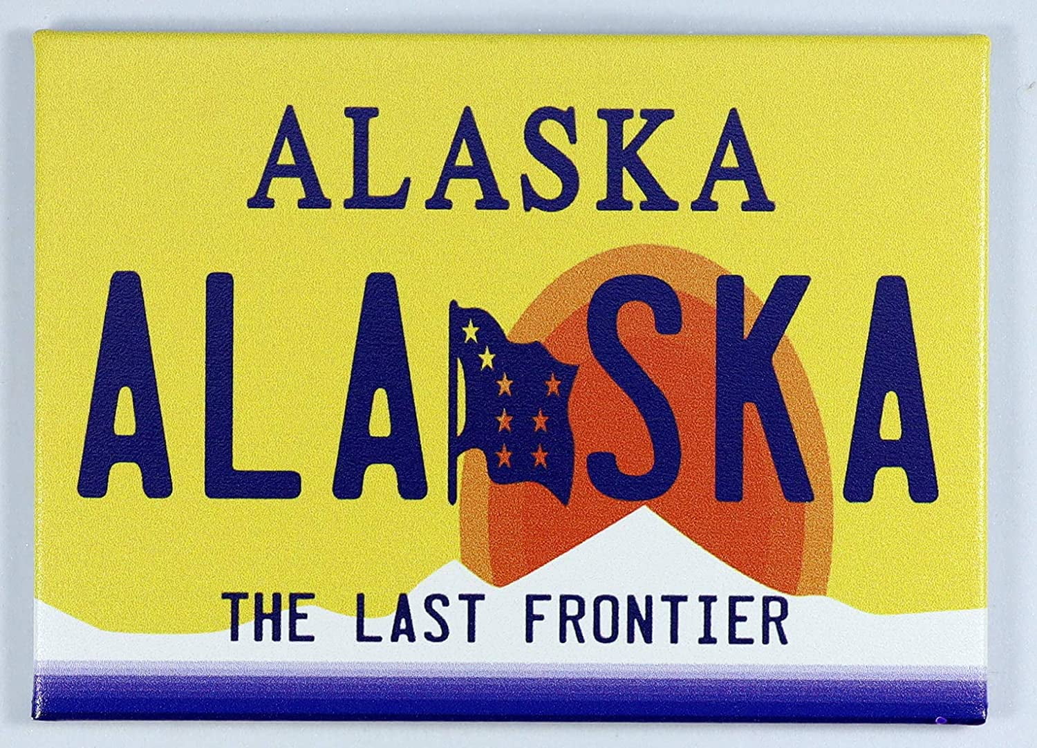 Alaska License Plate Fridge Collector's Souvenir Magnet 2.5" X 3.5 ...