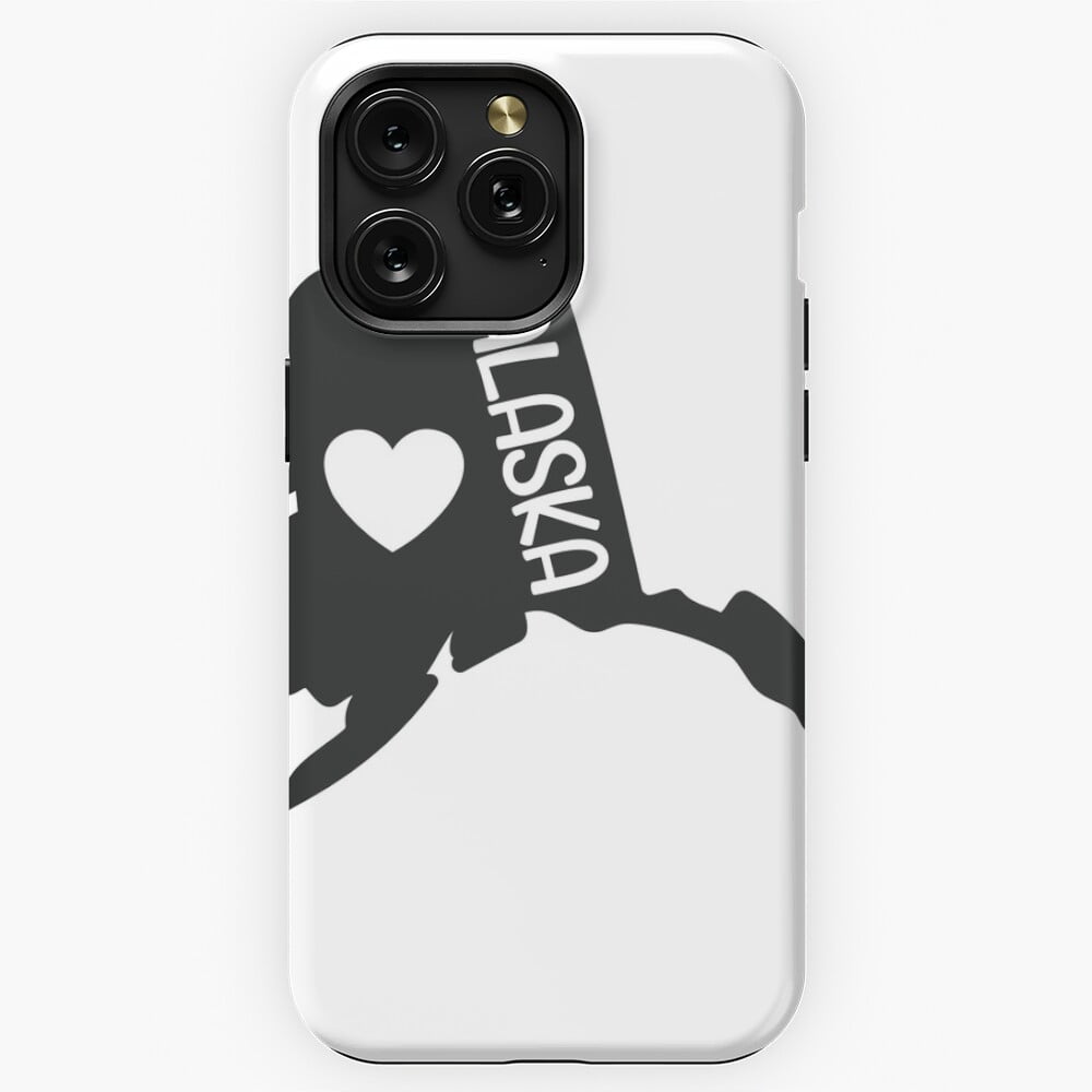 Alaska Loving Home Minimal Heart Graphic iPhone Case 17 11 12 13 14 15 ...