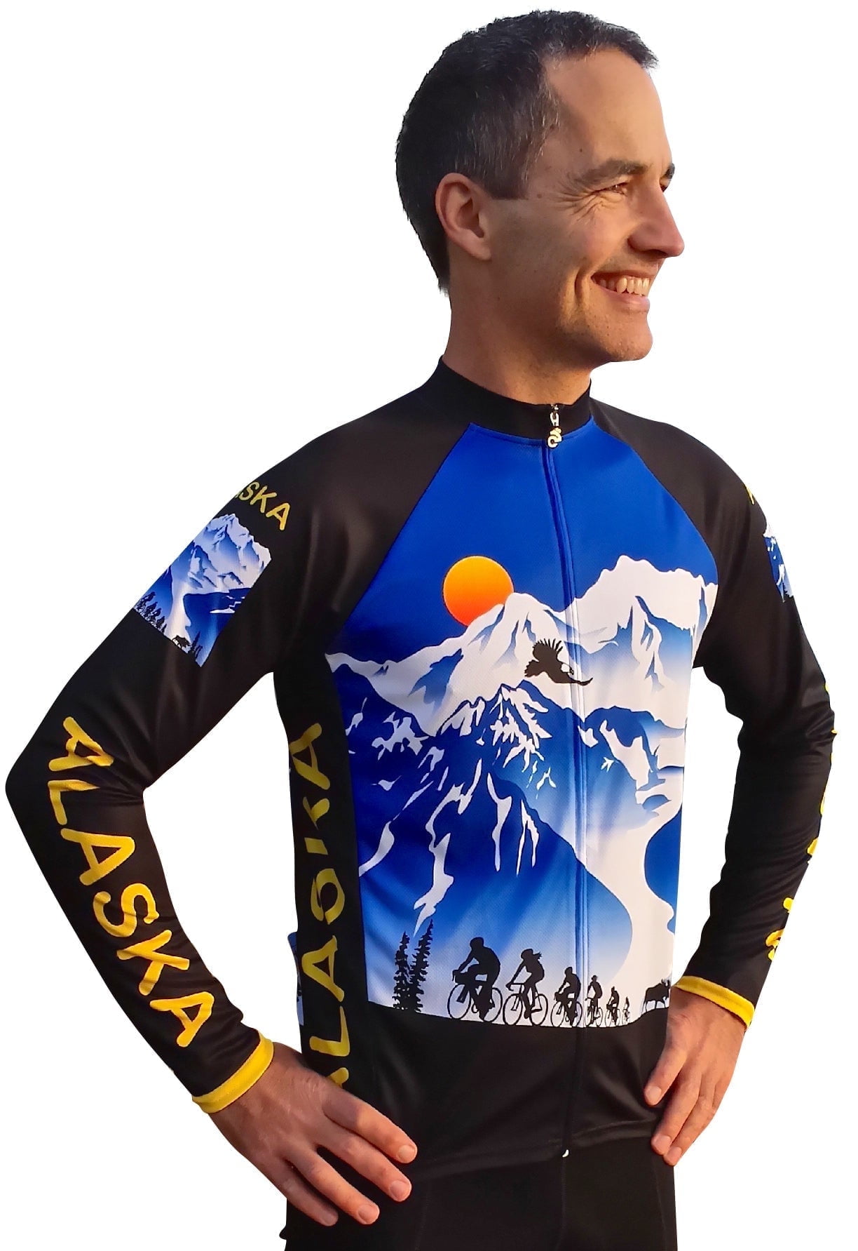 Free Spirit Bike Jerseys Alaska Majestic 3 Long Sleeve Cycling Jersey ...