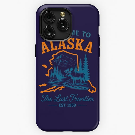 Alaska Majesty The Last Frontier Art Design iPhone Case 17 16 15 14 13 ...