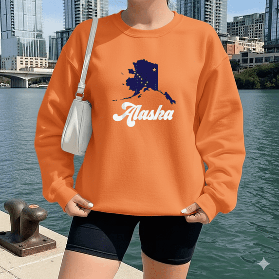 Alaska Map Outline Nature Lover Adventure Travel Inspired Graphic ...