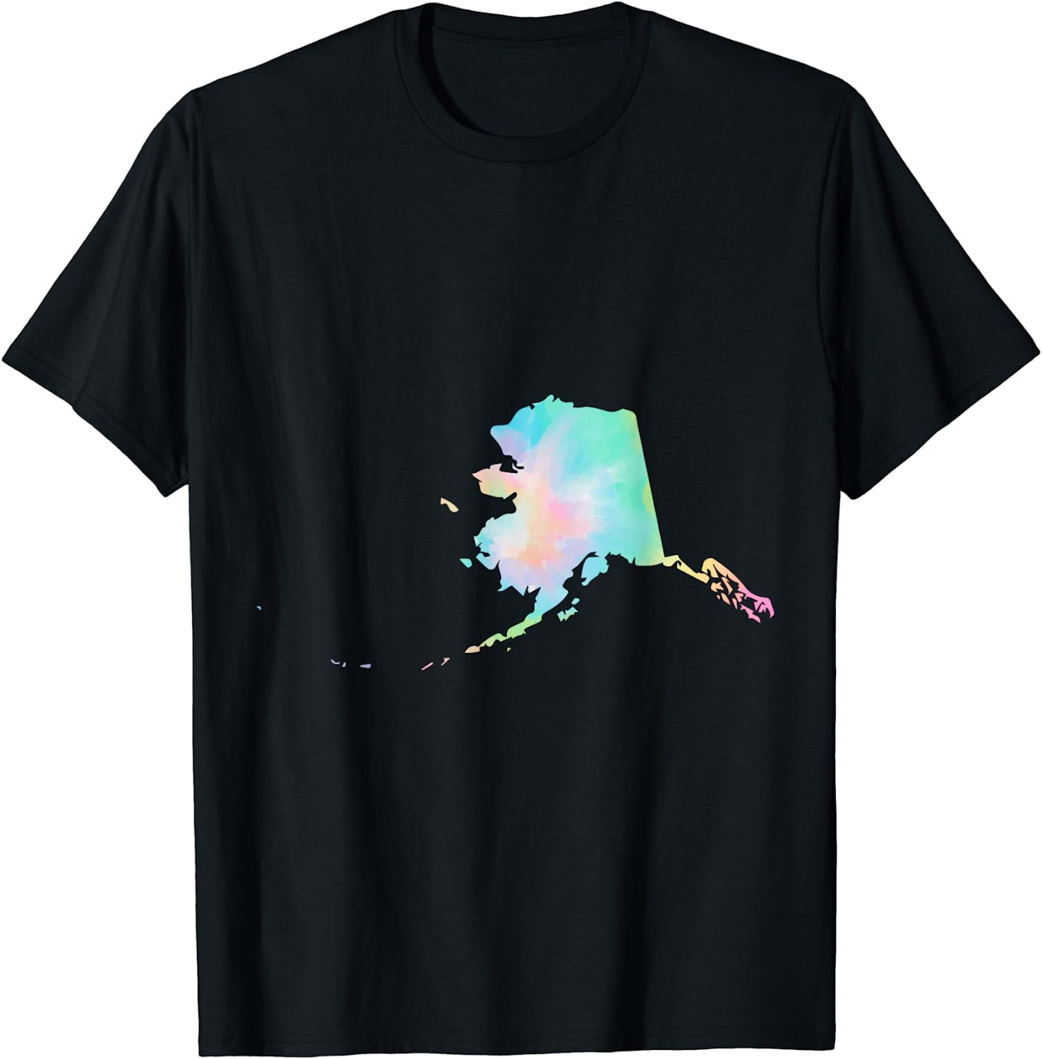 Alaska Map Tie Dye Cute Retro for Alaska Residents T-Shirt - Walmart.com