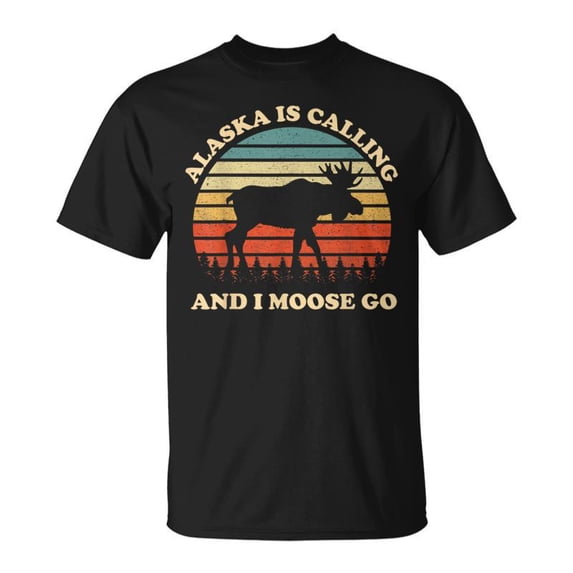 Alaska Moose Tourist Travel TShirt - Walmart.com
