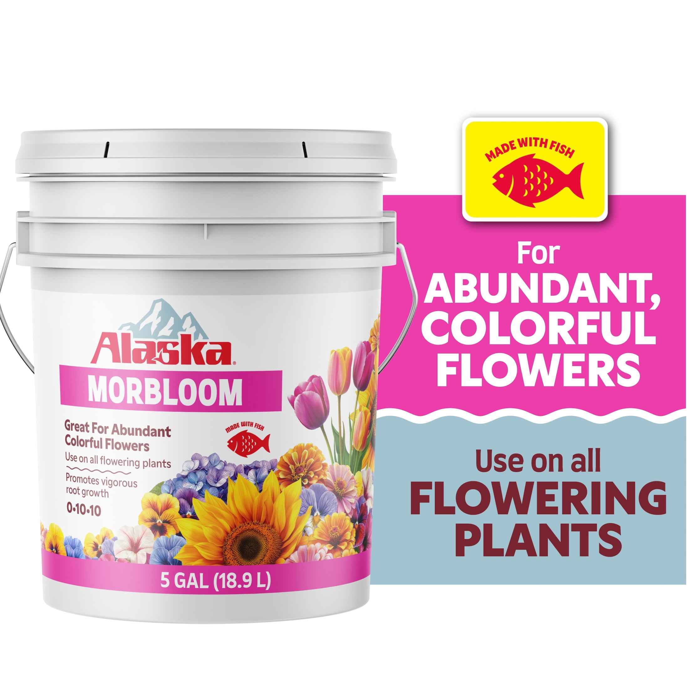 Alaska Morbloom Plant Food: Fish Based Garden Fertilizer 0-10-10, 5 ...