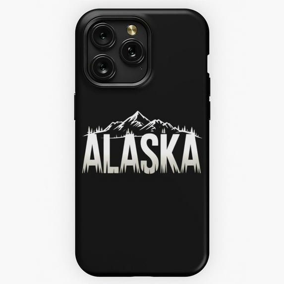 Alaska Mountain Nature Graphic iPhone Case 17 11 12 13 14 15 16 Pro Max ...