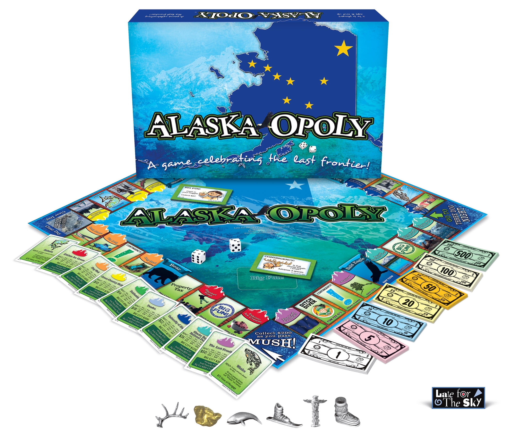 Alaska Opoly Board Game, by Late for the Sky - Walmart.com