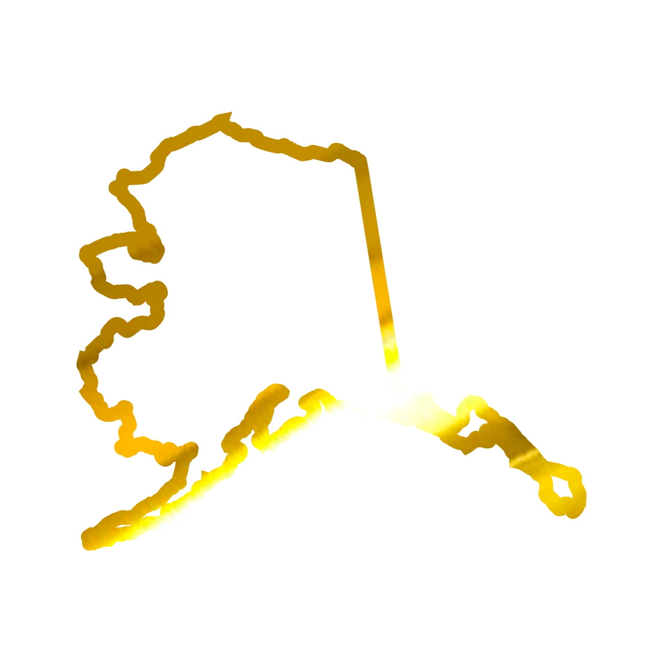 Alaska Outline Sticker Decal Die Cut - Self Adhesive Vinyl ...