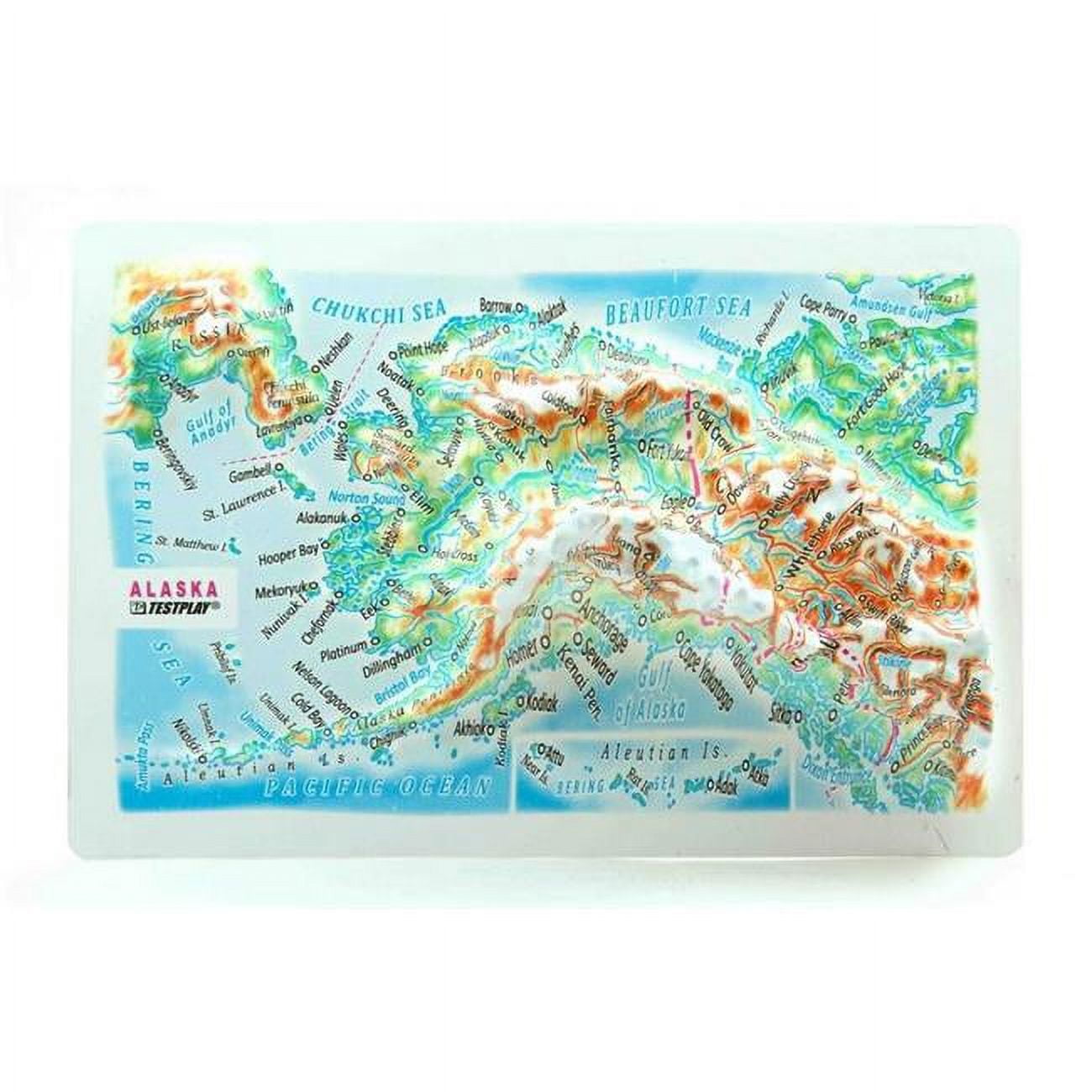 Alaska Raised Relief Map, Framed - Souvenir Size - Walmart.com