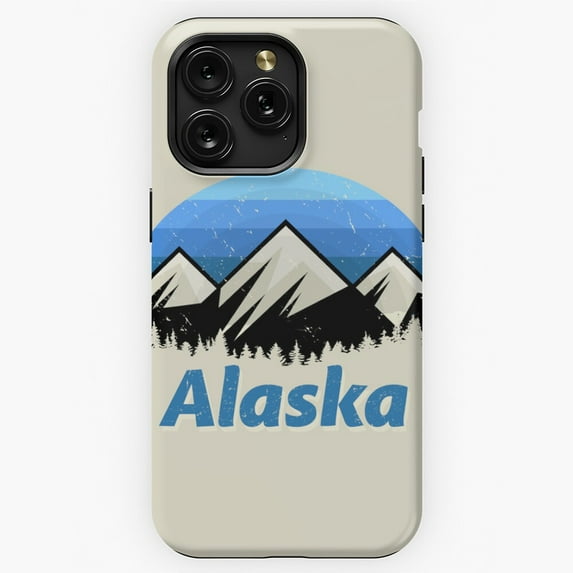 Alaska Range Scenic Wilderness Landscape Art iPhone Case 17 to 11 Pro ...