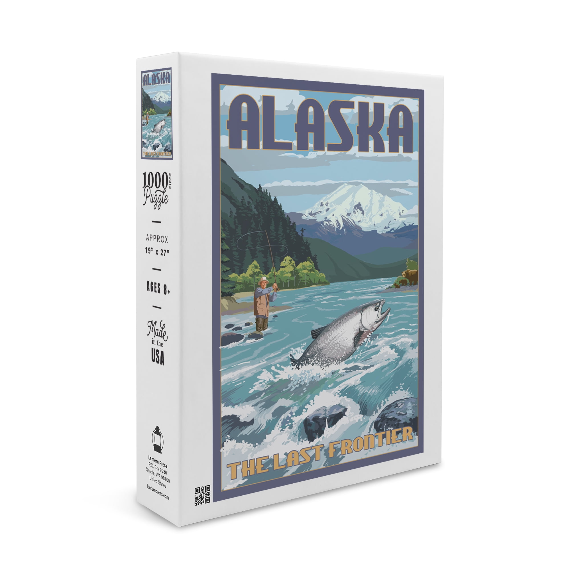 Alaska, Salmon Fisherman (1000 Piece Puzzle, Size 19x27, Challenging ...