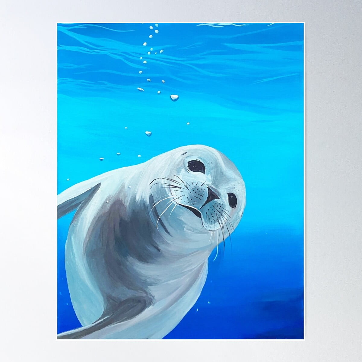 Alaska Seal Poster Wall Art, Modern Wall Decor For Living Room Bedroom ...