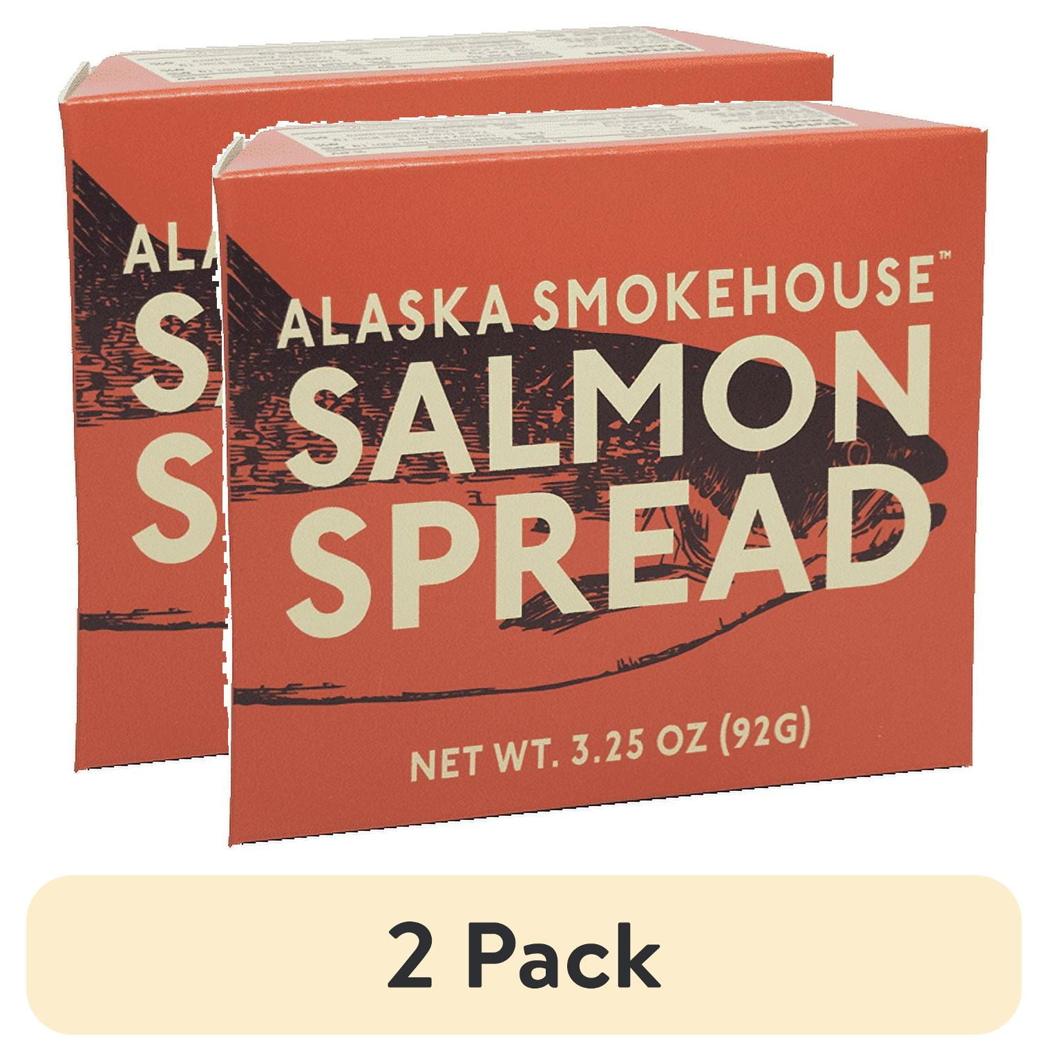 (2 pack) Alaska Smokehouse 3.25oz Salmon Spread Tin, Made with Wild ...