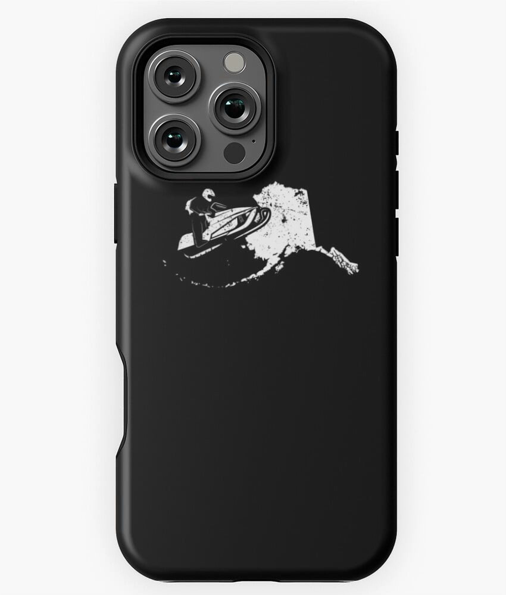 Alaska Snowmobile Riding Rider M0714 Phone Case for iPhone 17 16 15 14 ...