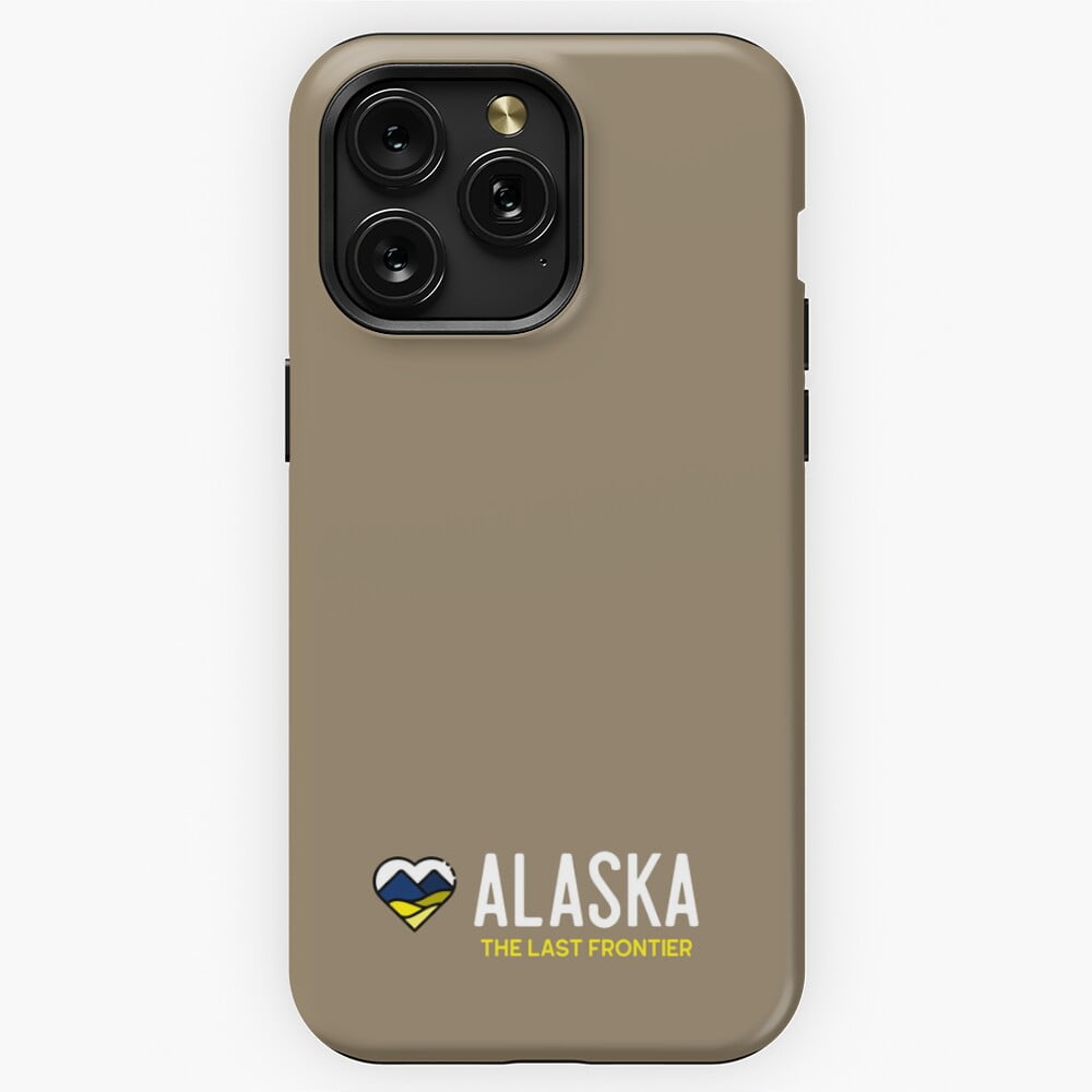 Alaska State Heart Logo Minimal Typography iPhone Case 17 11 12 13 14 ...