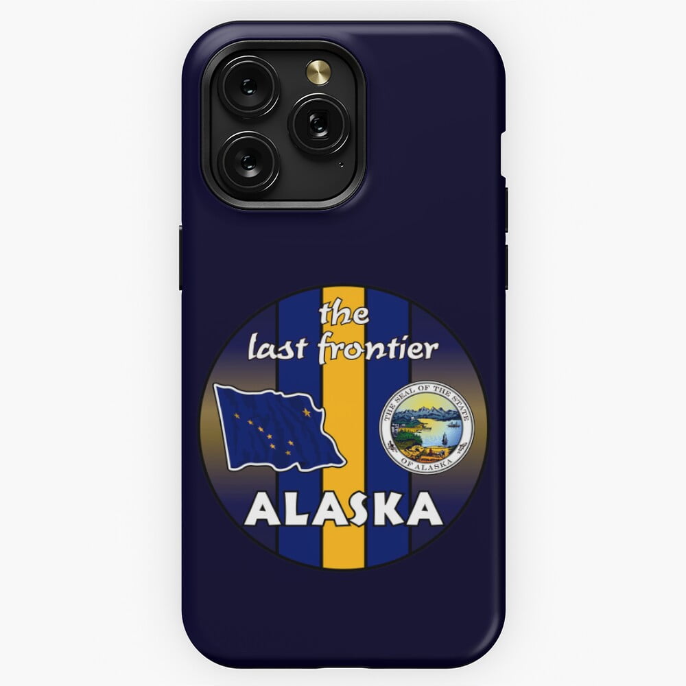 Alaska State The Last Frontier USA Heritage iPhone Case 17 to 11 Pro ...