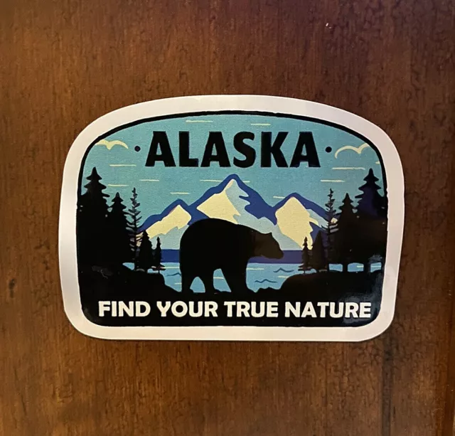 Alaska Sticker Find True Nature Waterproof Sticker Phone Decal Water ...