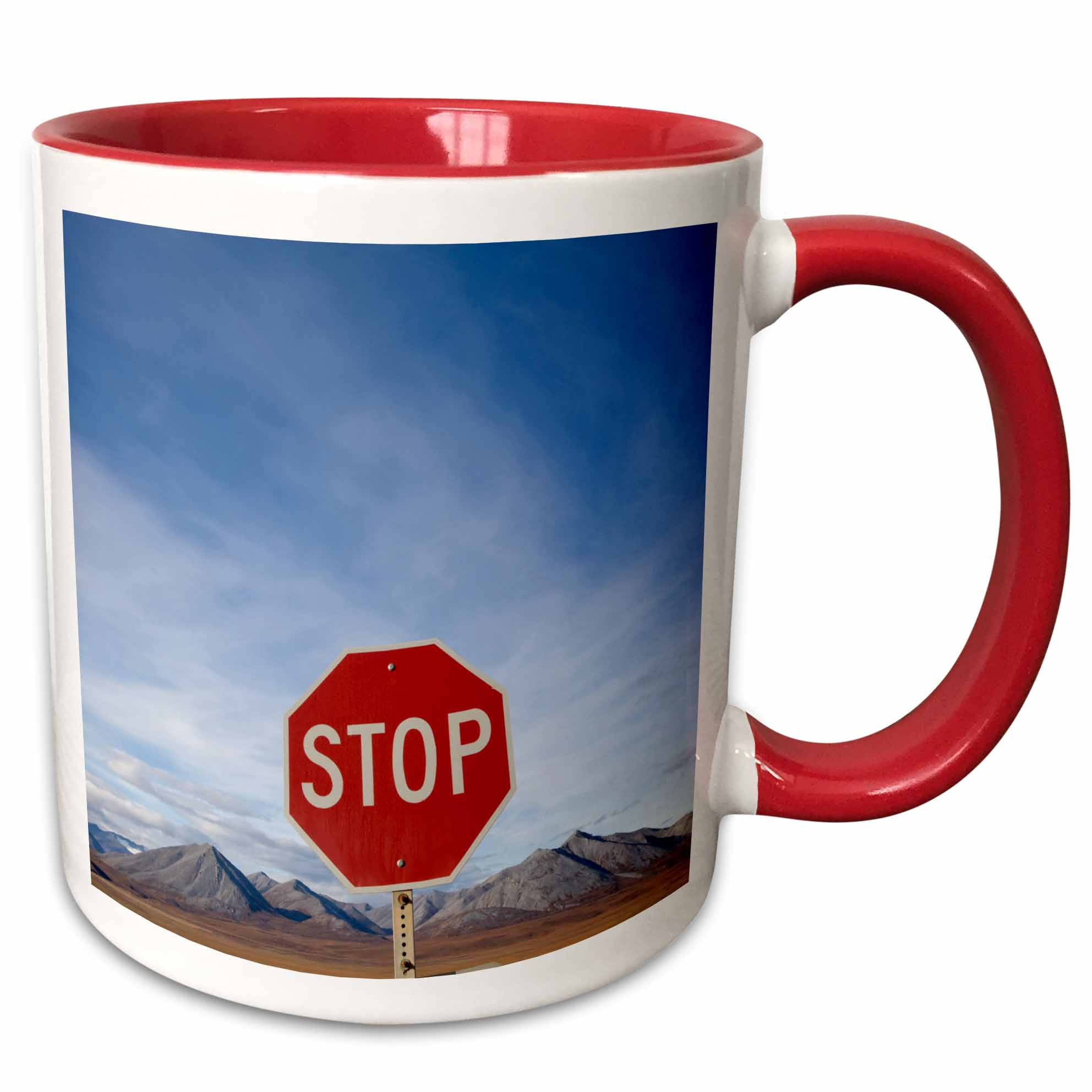 3drose, Alaska, Stop Sign, Dalton Highway in Brooks Range - Us02 ...
