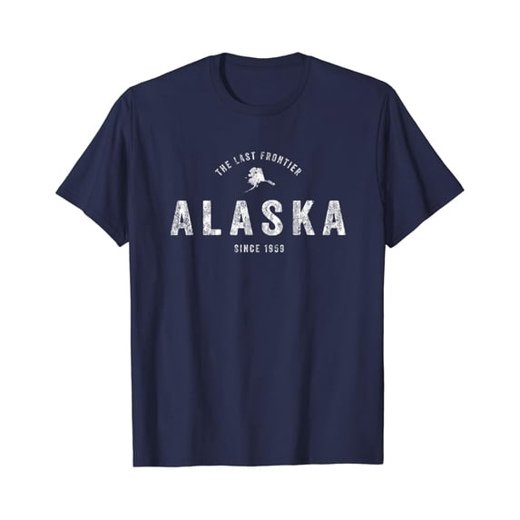 Alaska T-Shirt Vintage Sports Design Retro Alaskan Tee - Walmart.com