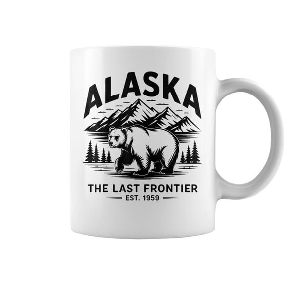 Alaska The Last Frontier Est 1959 Mountains Bear Coffee Mugs - Walmart.com