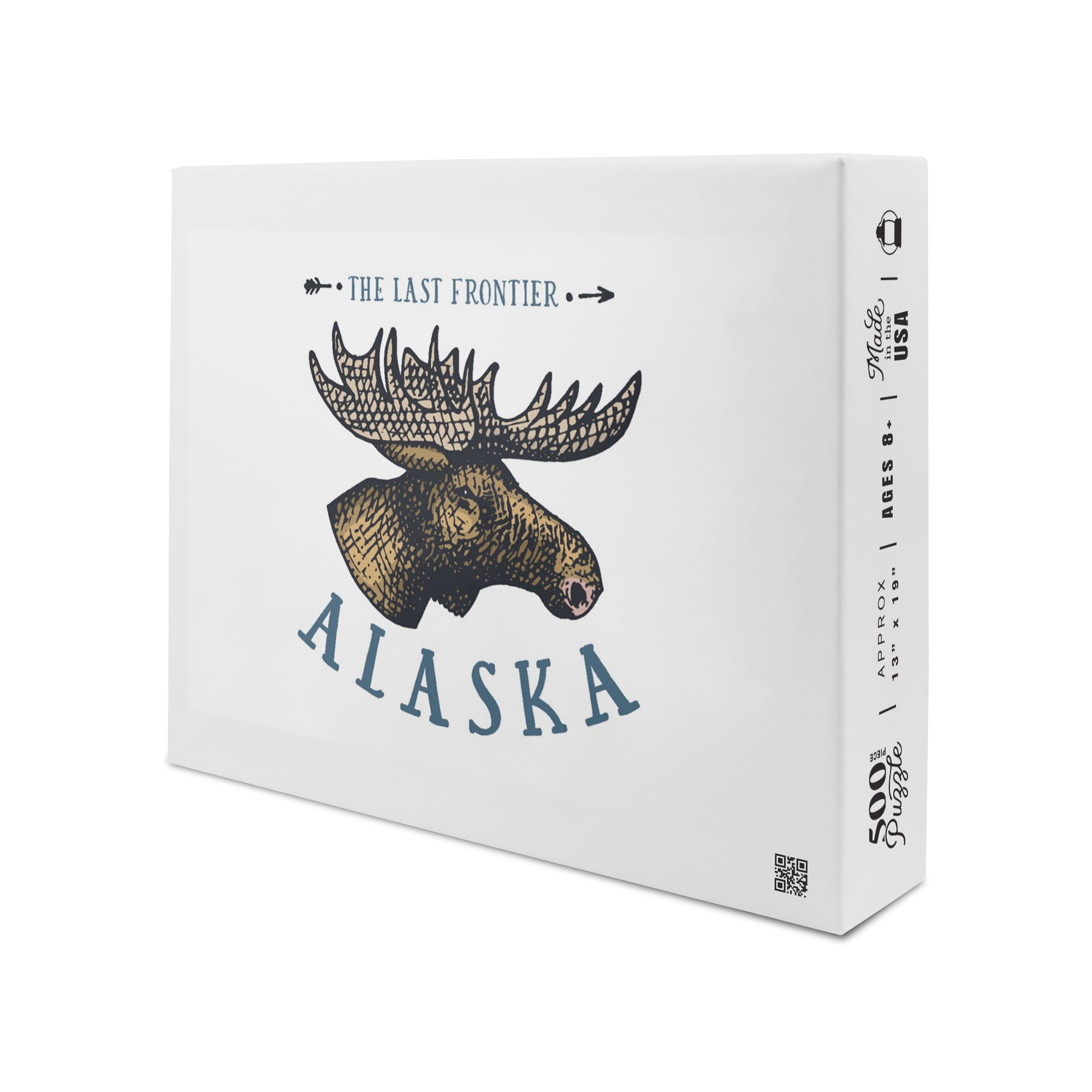 Alaska, The Last Frontier, Moose, Icon (19x27 inches, Premium 500 Piece ...