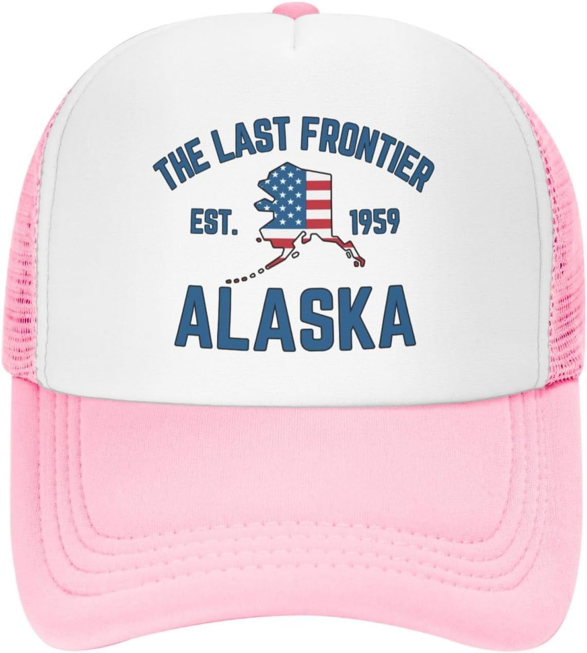 Alaska-The-Last-Frontierr Mesh Hat Alaska Est 1959 Mesh Cap Baseball ...