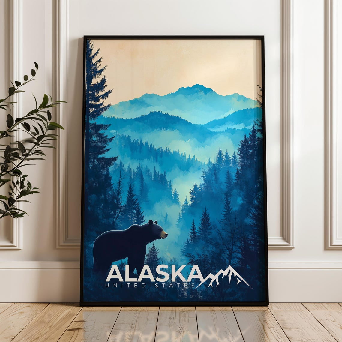 Alaska Travel Poster - United States Wall Art Print, Illustration ...