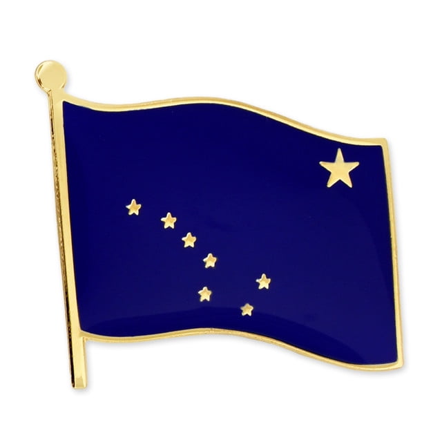Alaska US State Flag AK Enamel Lapel Pin 1 - Walmart.com