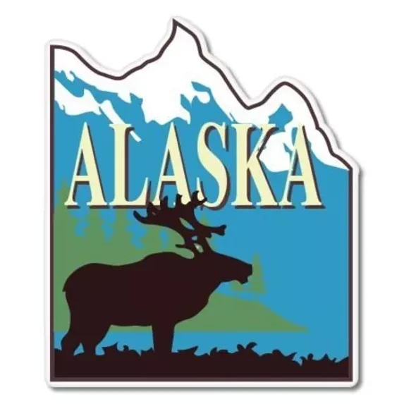 Alaska Wilderness Nature Sticker Phone Decal Water Bottle Stickers Car ...