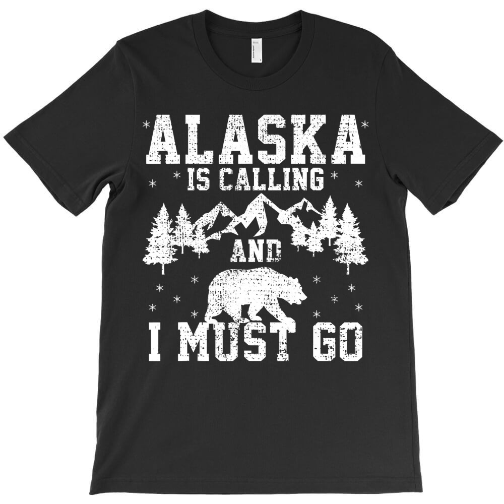 Alaska Winter Mountain Gift Themed Graphic Design for a Scenic and ...
