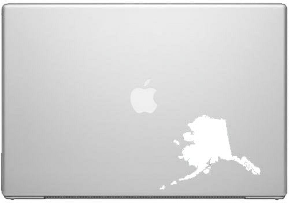 Alaska the Last Frontier State Pride Decal Sticker - White 5" Vinyl ...