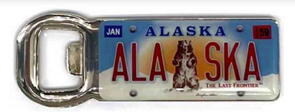 Alaskagift Alaska Bear License Plate Magnet - Walmart.com