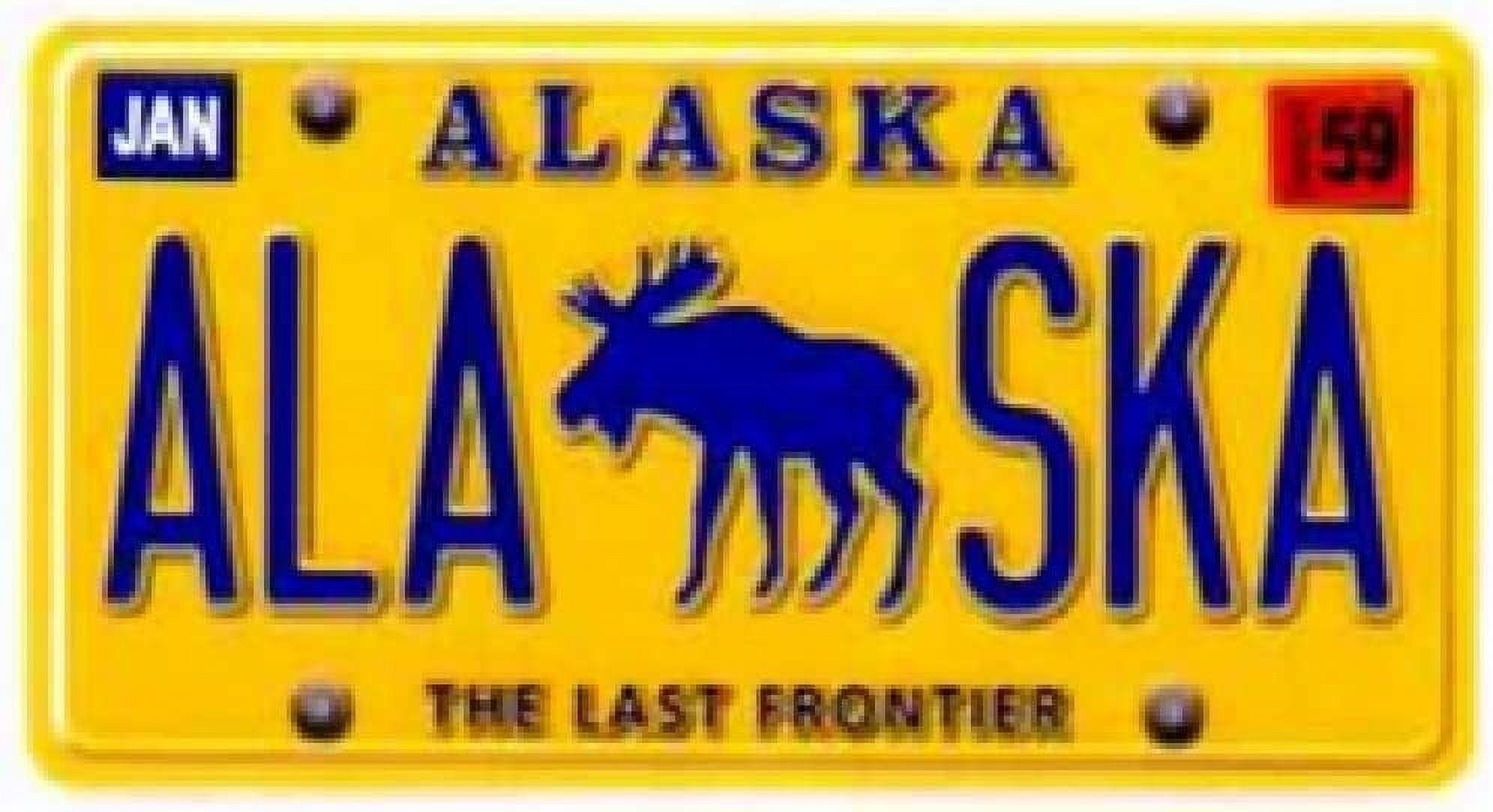 Alaskagift Moose License Plate Mag - Walmart.com