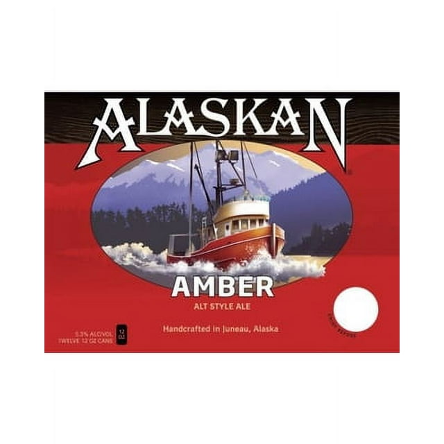 Alaskan Amber Craft Ale Beer, 12 fl oz 12 Pack, Bottles 5.3% ABV ...