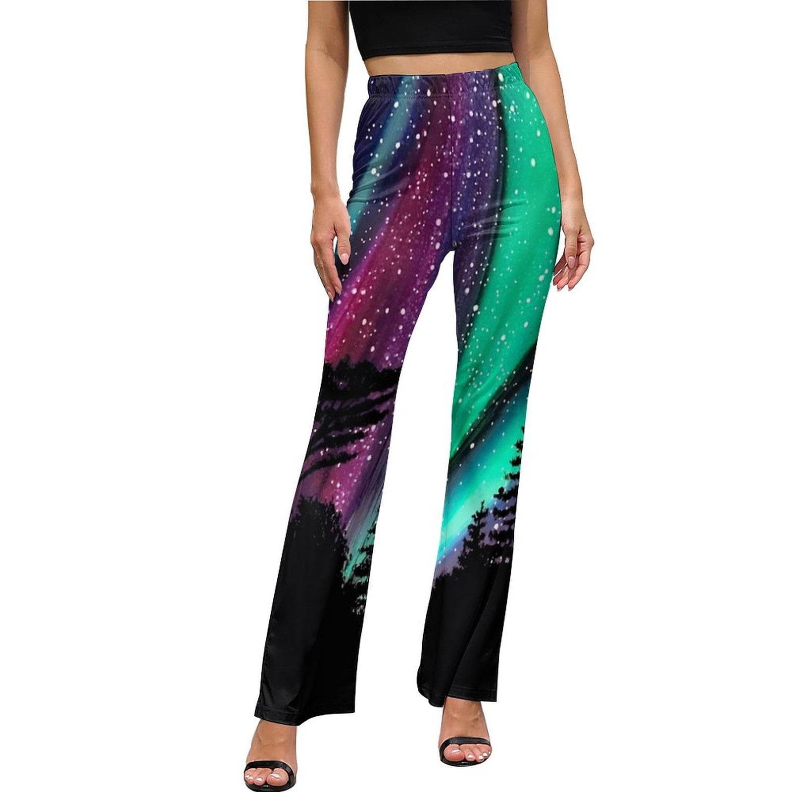 Alaskan Aurora Aurora Borealis Northern Lights High Waisted Casual ...