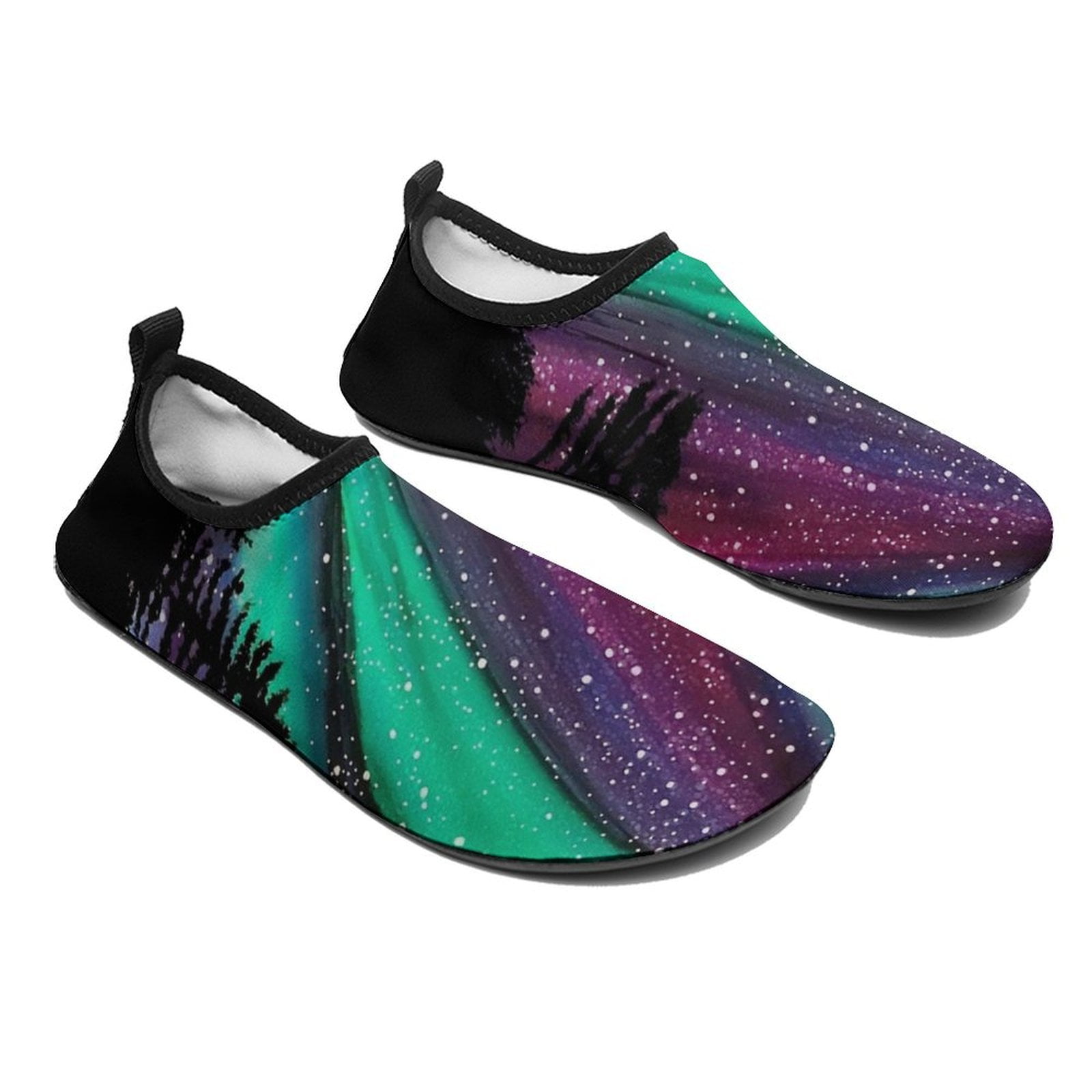 Alaskan Aurora Aurora Borealis Northern Lights Water Shoes Beach Slip ...