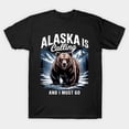 Alaskan Bear and Nature Alaska Is Calling Graphic - Holiday Favorite ...