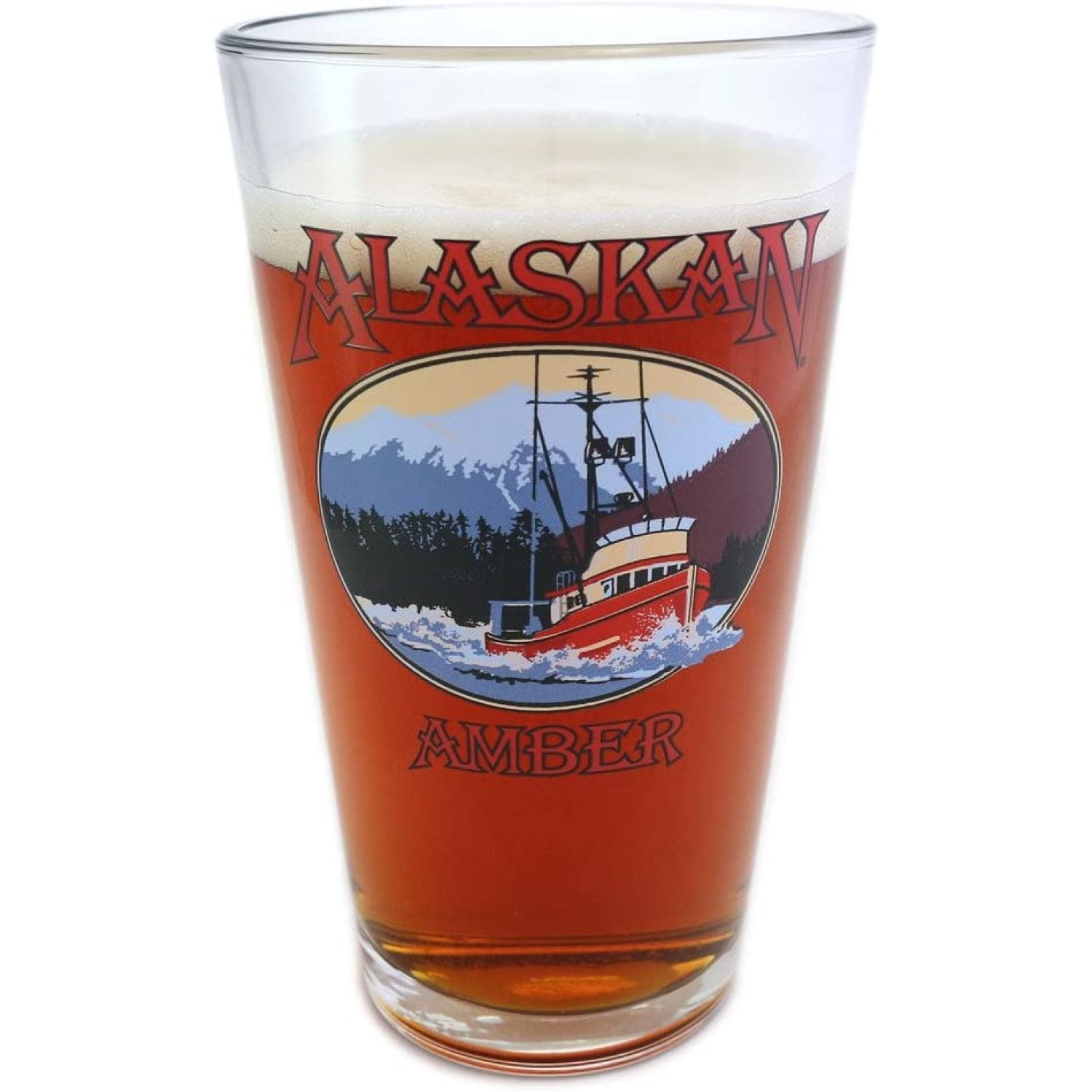 Alaskan Brewery Alaskan Amber Pint Glass - Walmart.com