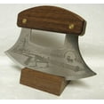 Alaskan Inupiat Style Walnut Ulu Knife with Pipeline Etched Blade ...
