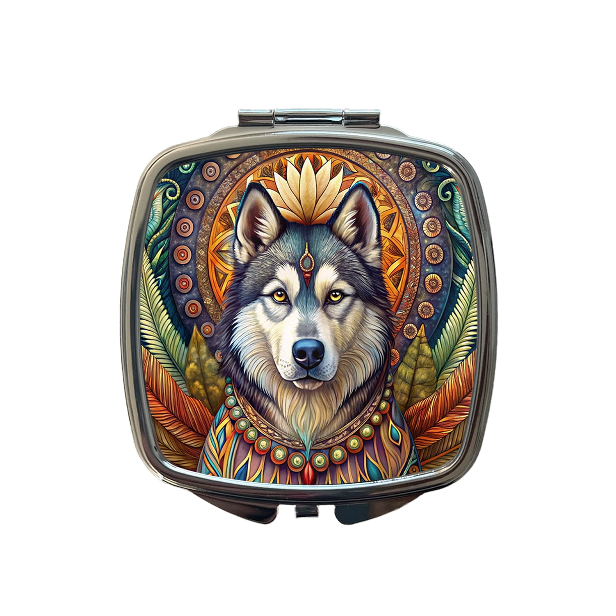 Alaskan Malamute Dog Bohemian Art Travel Makeup Handbag Purse Small ...