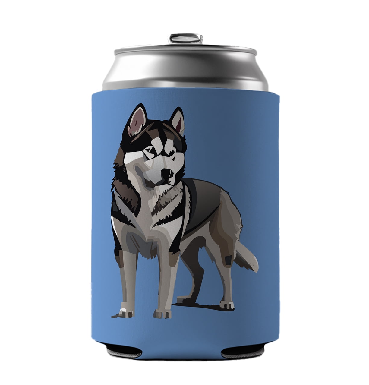 Alaskan Malamute Dog Standing Drink Beer Soda Insulated Sleeve Holder ...