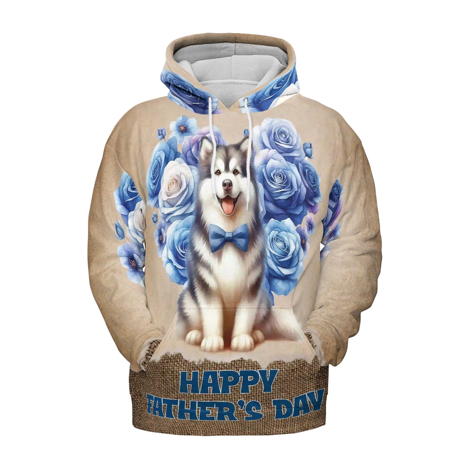 Alaskan Malamute Proud Dad Happy Father's Day All Over Print 3D Hoodie ...