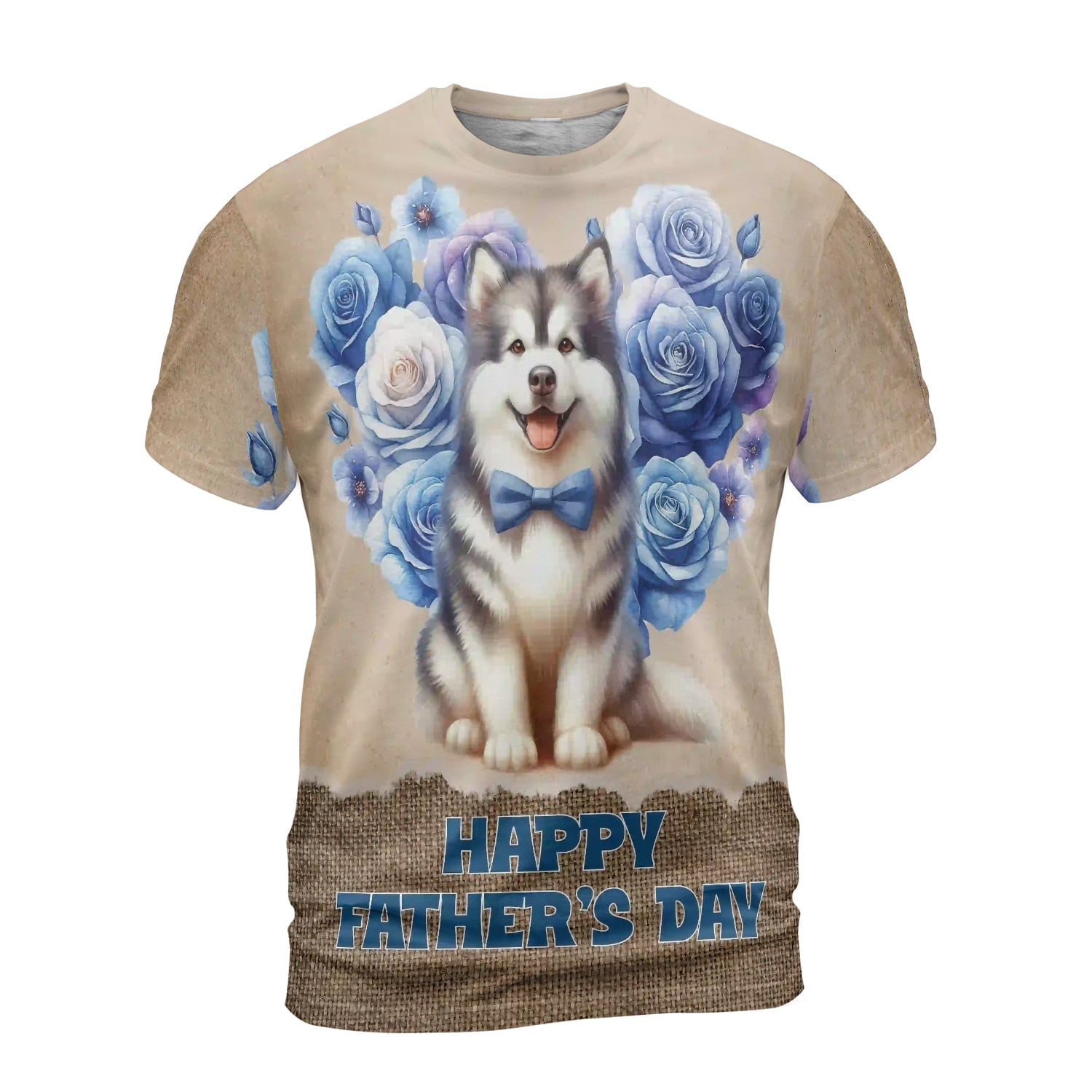 Alaskan Malamute Proud Dad Happy Father's Day All Over Print 3D Shirt ...