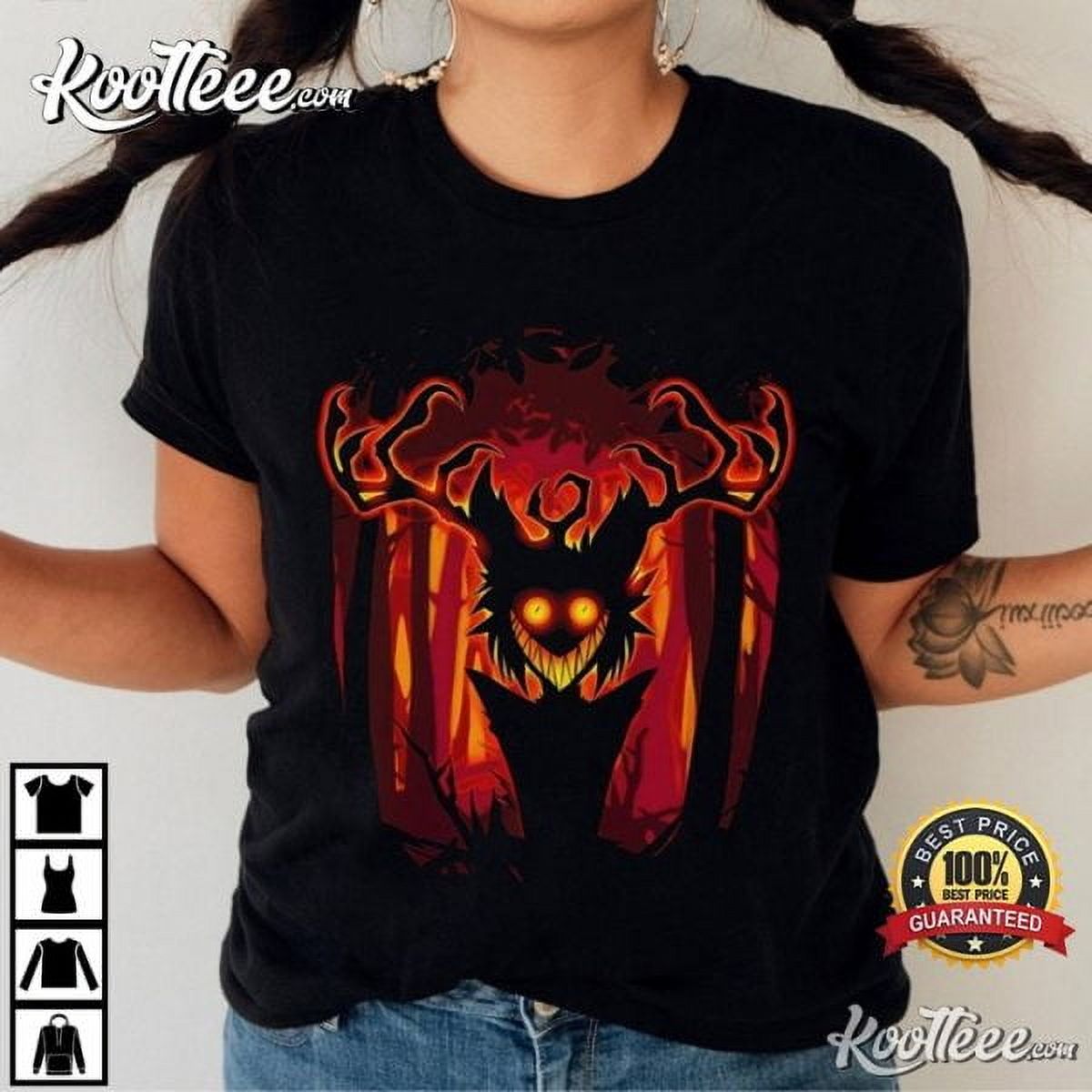 Alastor Deer Demon Hazbin Hotel Unisex Short Sleeve T-shirt - Walmart.com