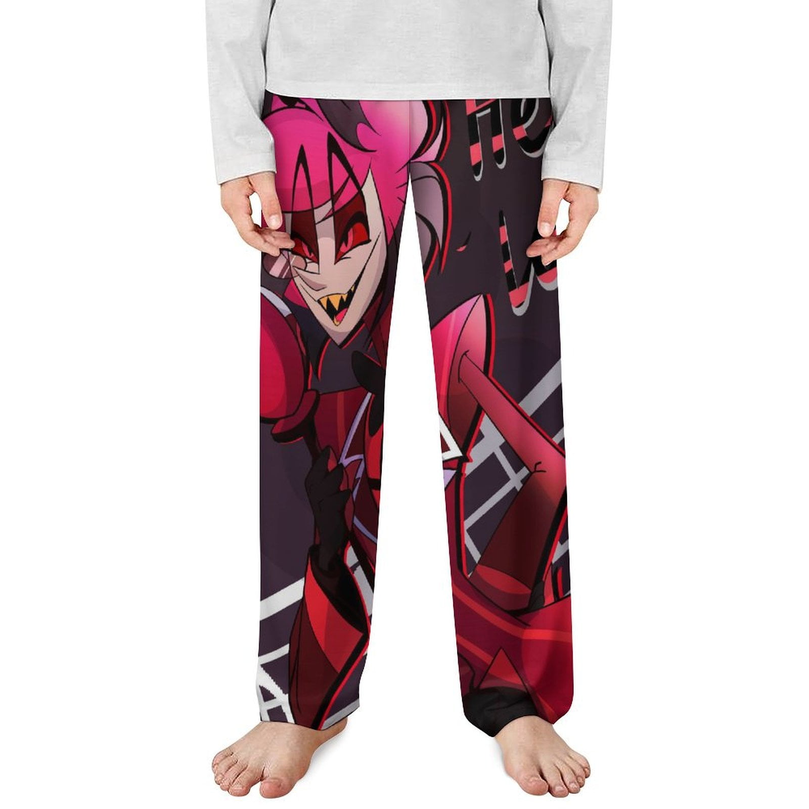 Alastor Demon Hazbin Hotel Children's Pajamas Lounge Straight Leg ...