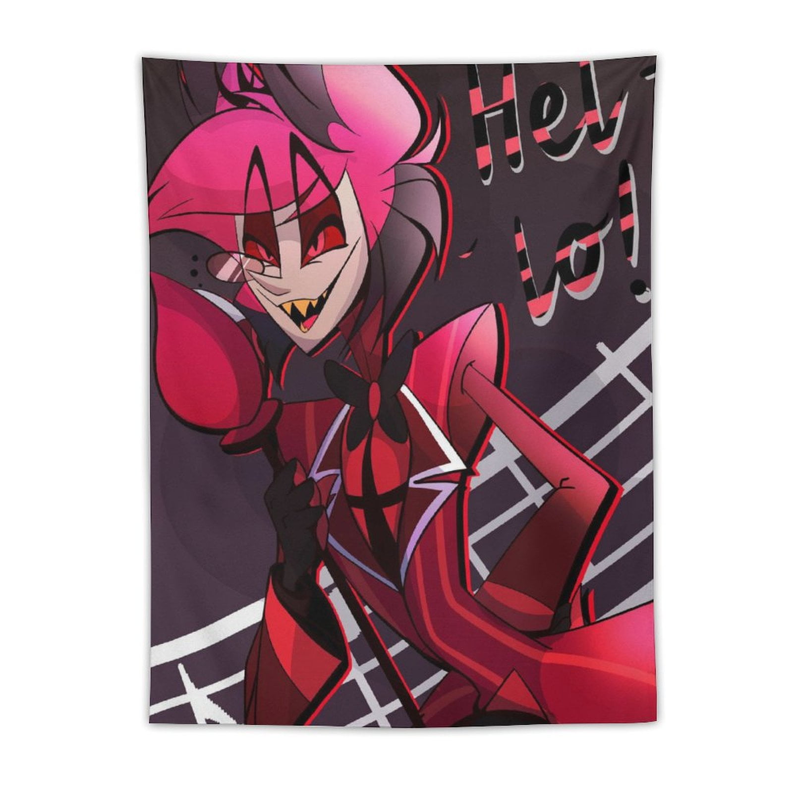 Alastor Demon Hazbin Hotel Tapestry Luxury Wall Hanging Tapestries ...