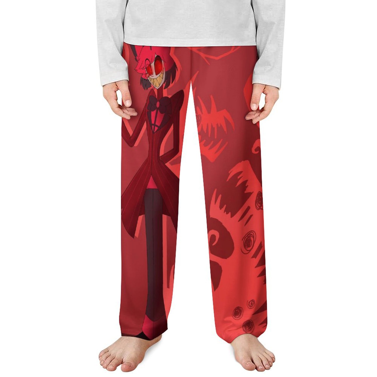 Alastor Hazbin Hotel Animation Children's Pajamas Lounge Straight Leg ...