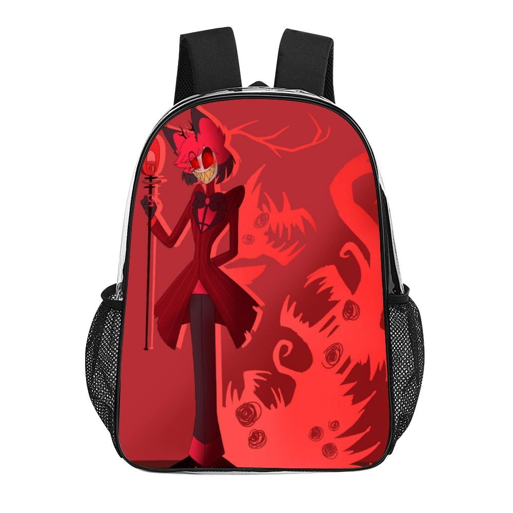 Alastor Hazbin Hotel Animation Clear Backpack 17 Inch Transparent Bag ...
